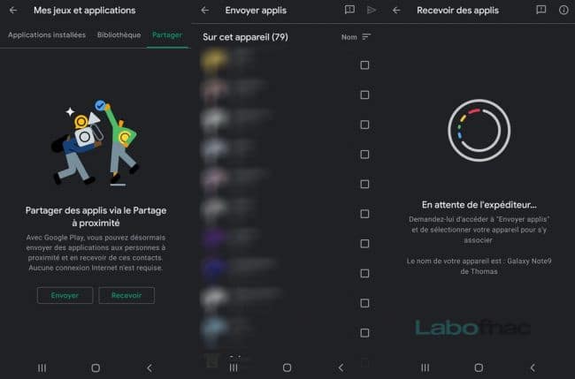 Android : Nearby Share permet de partager des applications sans ...
