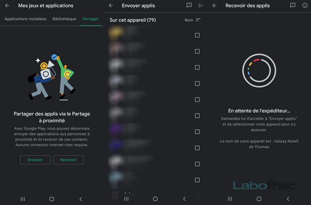 Android : Nearby Share permet de partager des applications sans ...